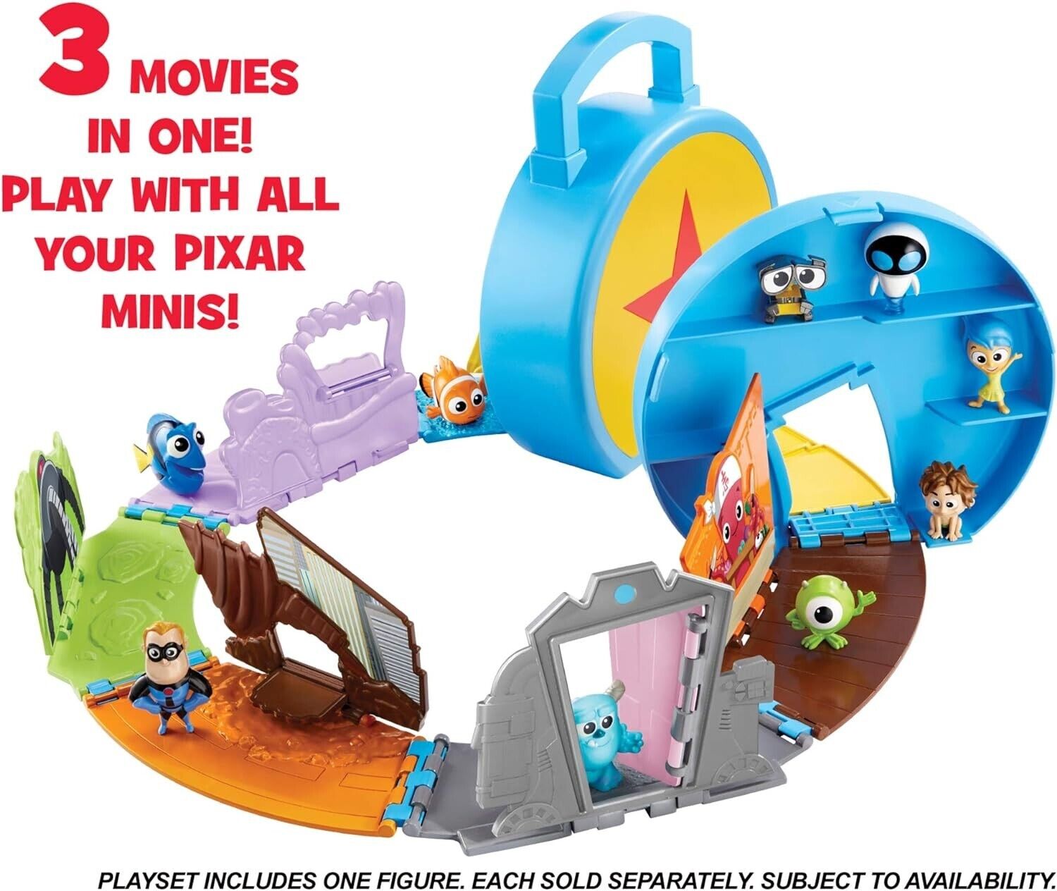Disney Pixar Minis World of Pixar Playset Figure Included BRAND NEW 20 ...
