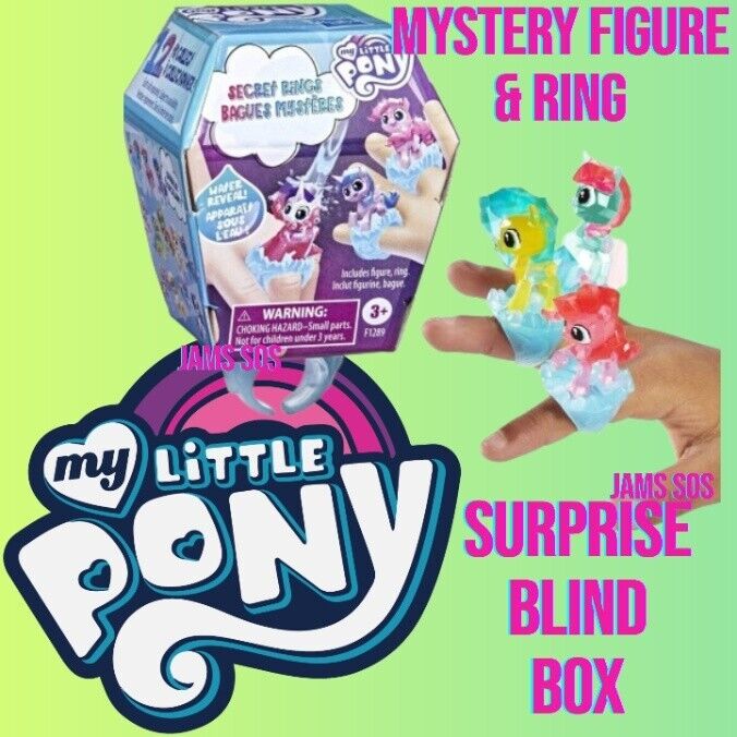 My Little Pony Water Reveal Secret Ring Mini Figure Blind Box MLP SURP ...