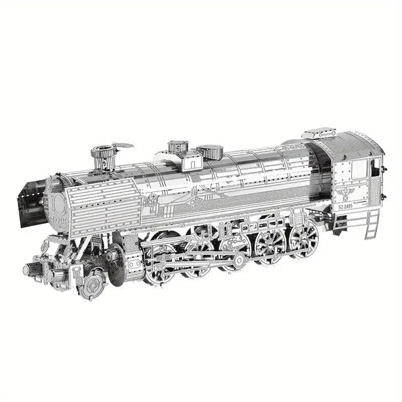 3D Metal TRAIN Model Puzzle Steam Locomotive Laser Cut Steel Model Kit ...