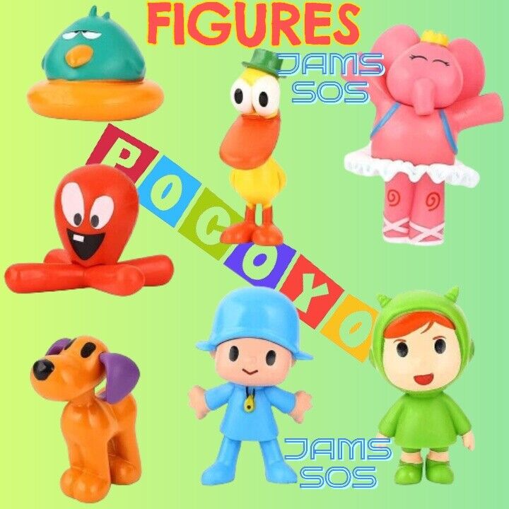Pocoyo Action Figures Model Toy Figure Toy Set Kids Birthday Gift elly ...