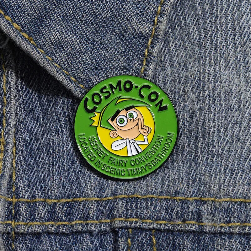 FAIRLY ODD PARENTS COSMO-CON Metal Enamel Pin Badge CARTOON NICKELODEO ...