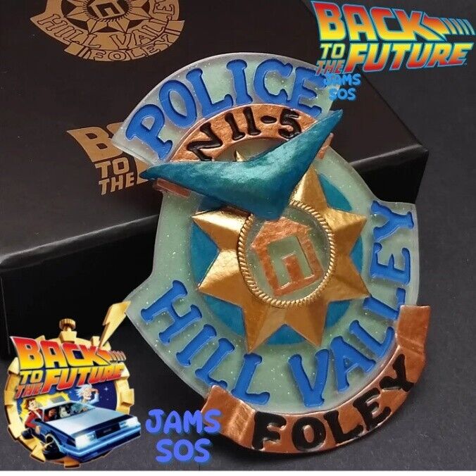 BACK TO THE FUTURE 2 POLICE BADGE LIMITED EDITION PROP REPLICA BTTF MA ...